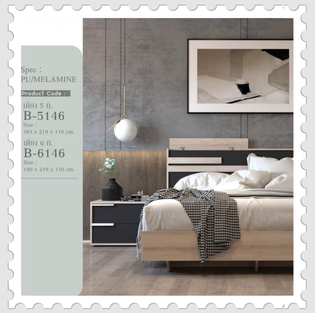 เตียงนอน รุ่น B-5146 & B-6146 - PP Furniture | พี.พี. เฟอร์นิเจอร์